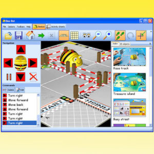 Bee-Bot software, aan de slag met de Bee-Bot op de computer.